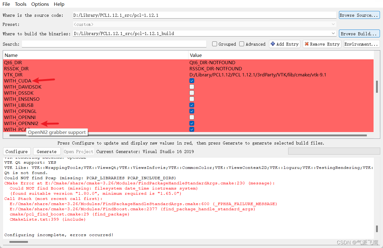 Win11+VS2019编译PCL1.12含gpu过程记录_pcl flann dir-CSDN博客