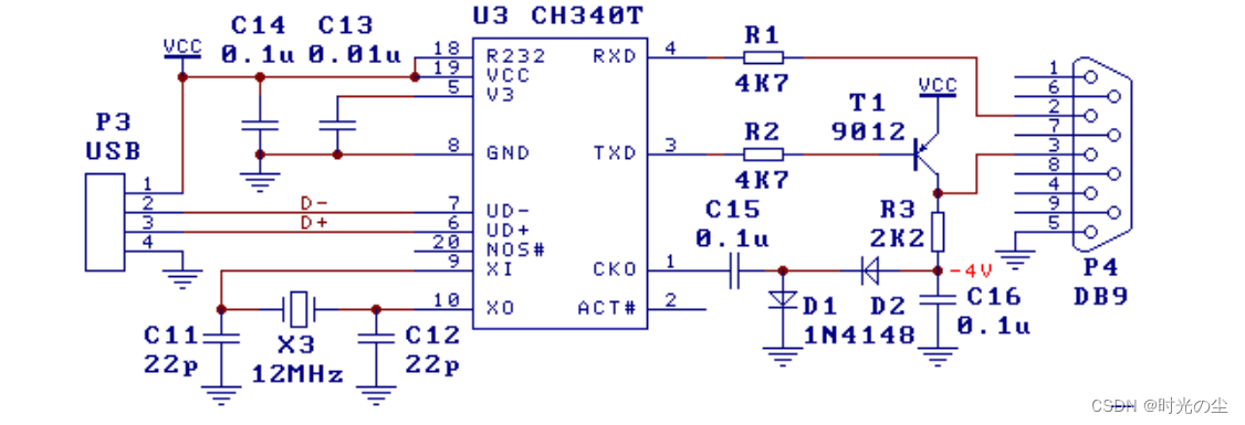 USB 转串口芯片 CH340-CSDN博客