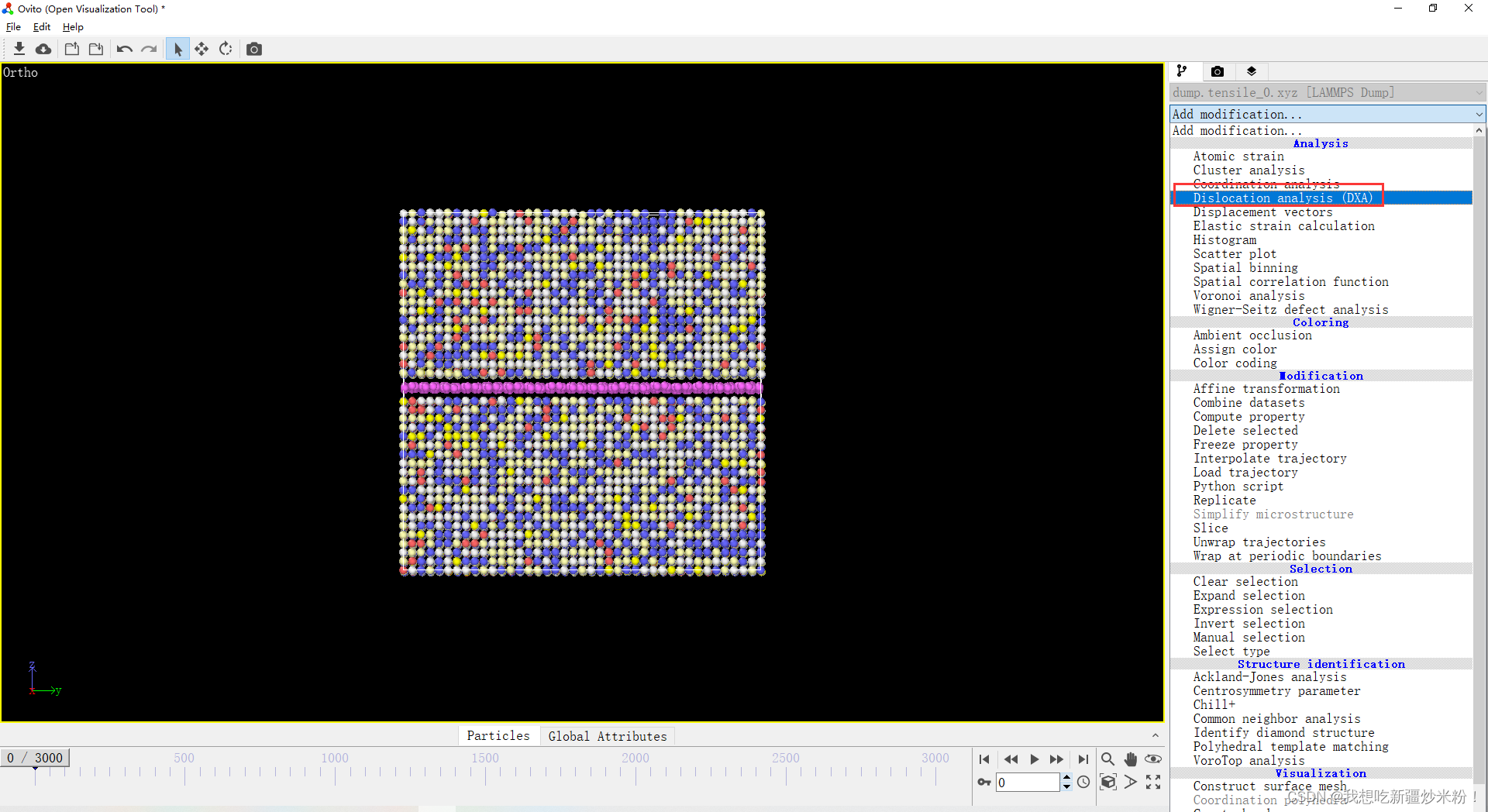 ovito+python相分数、位错密度统计_ovito python-CSDN博客