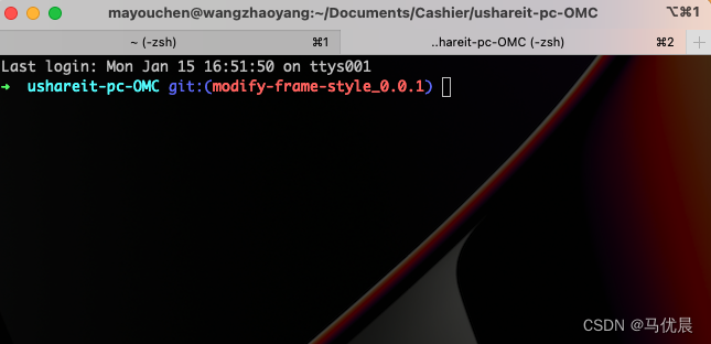 MAC iterm 显示git分支名_iterm git-CSDN博客