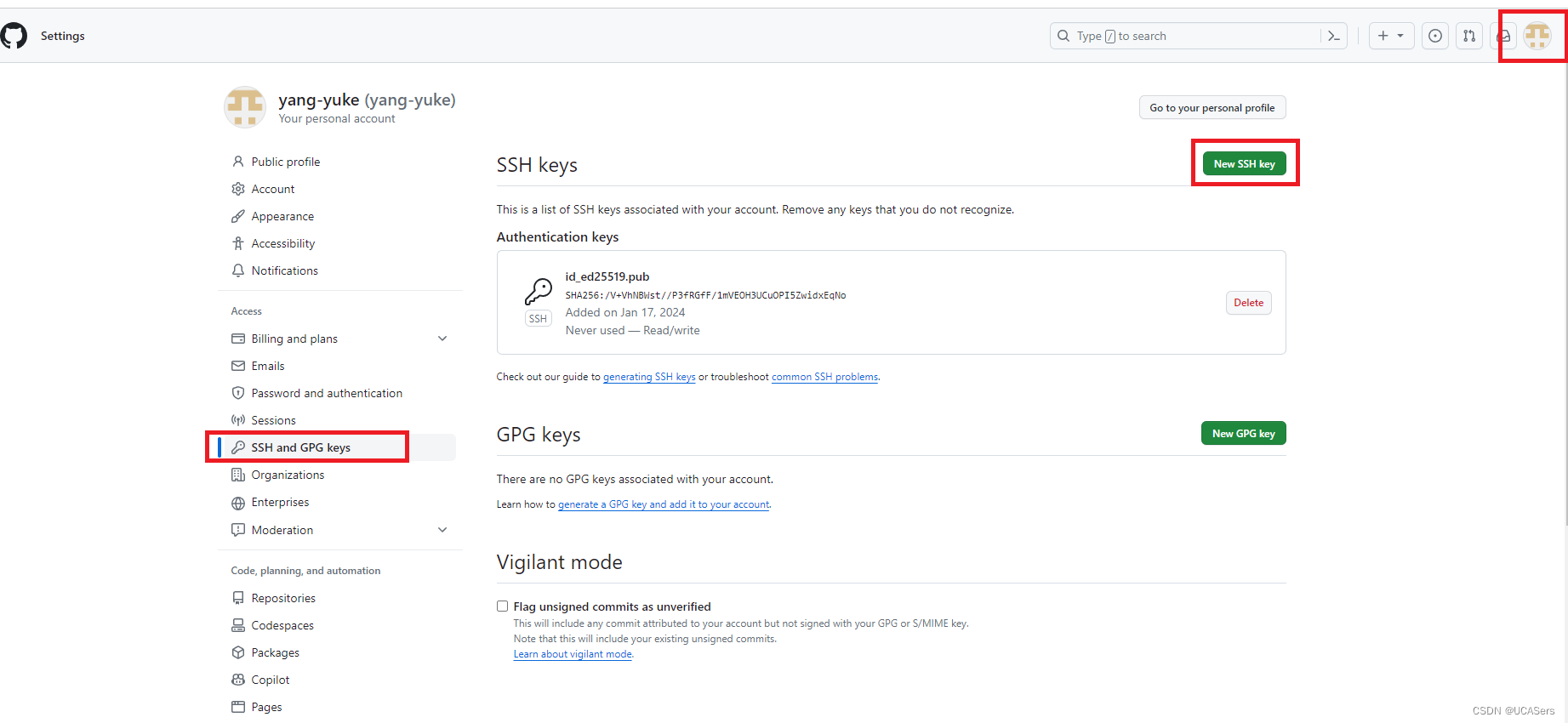 WSL无法通过SSH从git拉取仓库代码_open git base here无法通过ssh拉取代码-CSDN博客