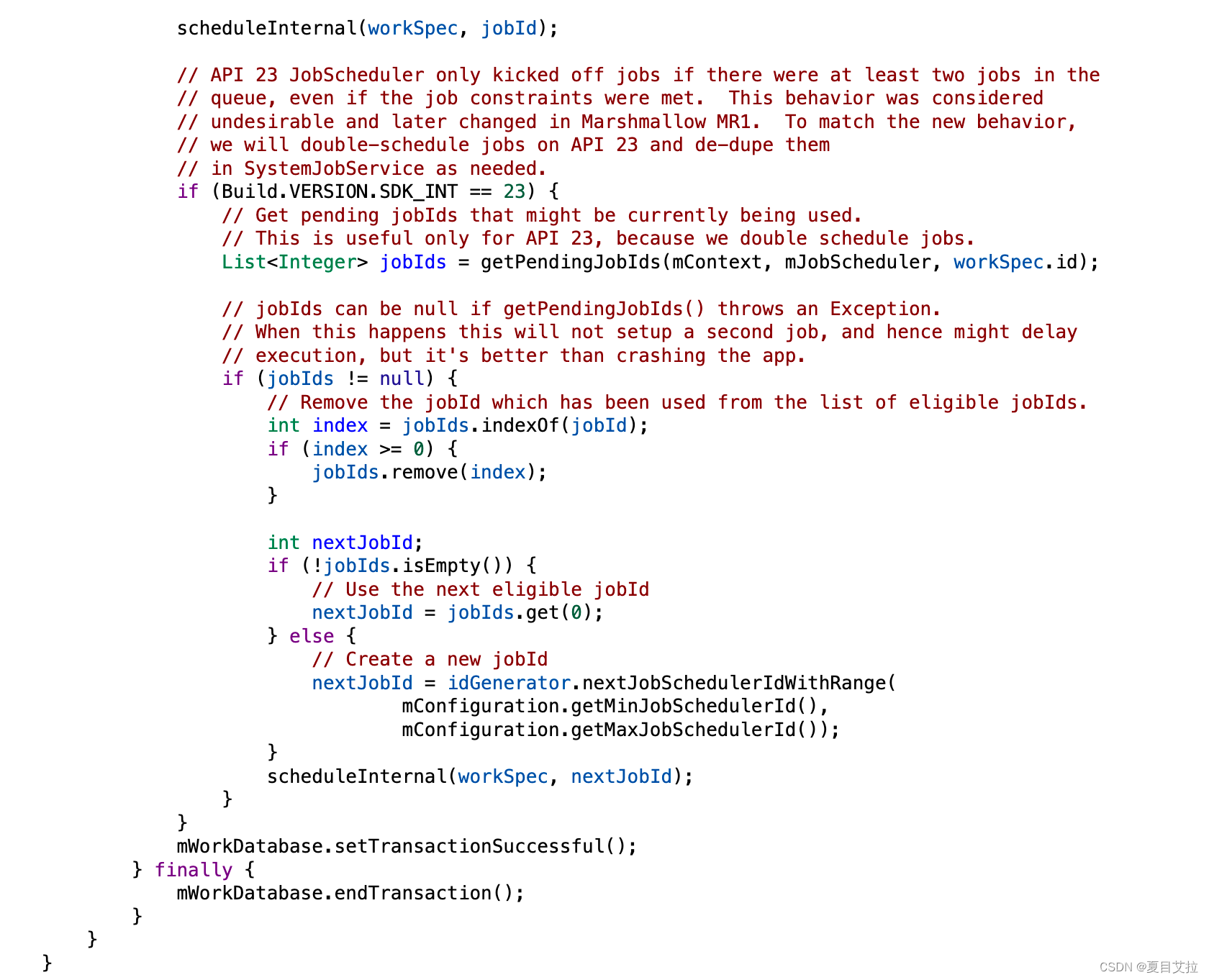 Android源码阅读WorkMangaer - 5_jobscheduler 100 job limit exceeded-CSDN博客