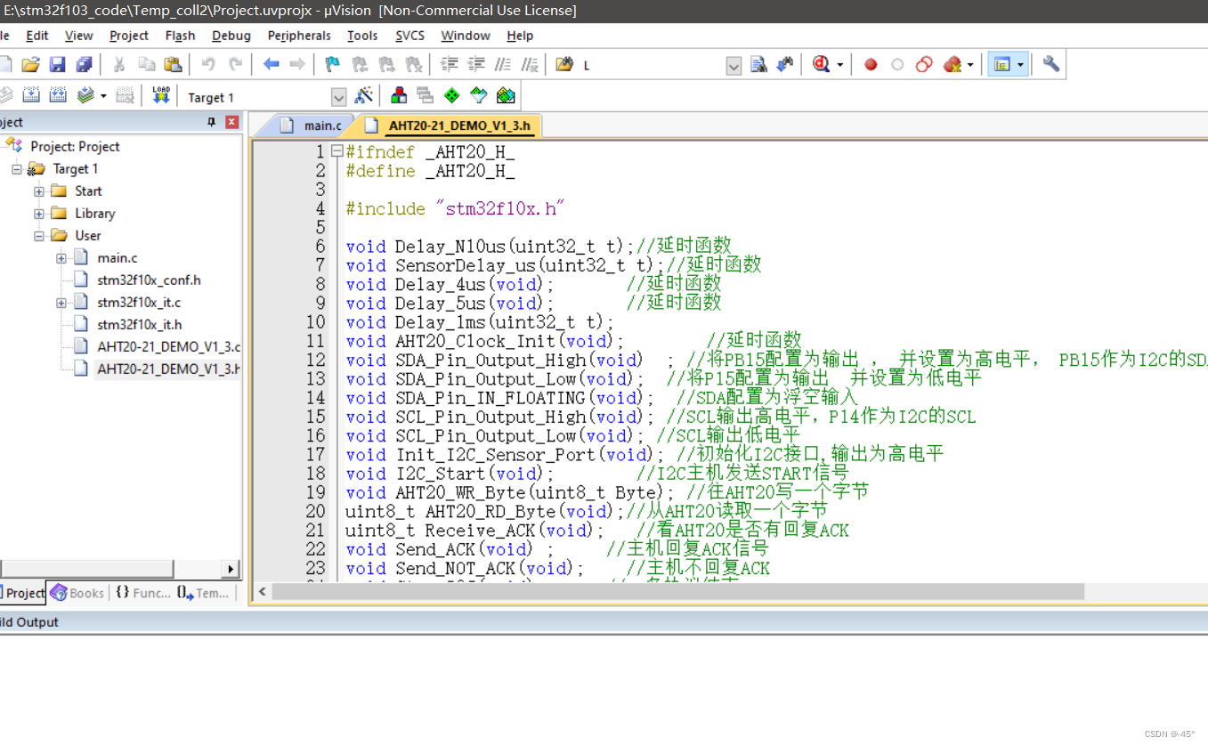 stm32通过I2C接口实现温湿度（DHT20）的采集_dht20 stm32-CSDN博客