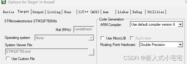 STM32+RTT error:unsupported option ‘--c99‘_armclang: error: unsupported option '--c99-CSDN博客