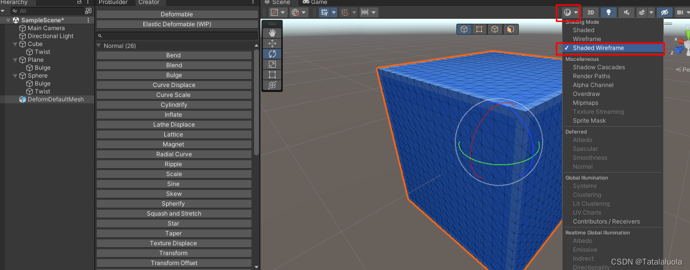 【Unity插件】Deform学习笔记——在场景中制作扭曲物体_unity deform-CSDN博客