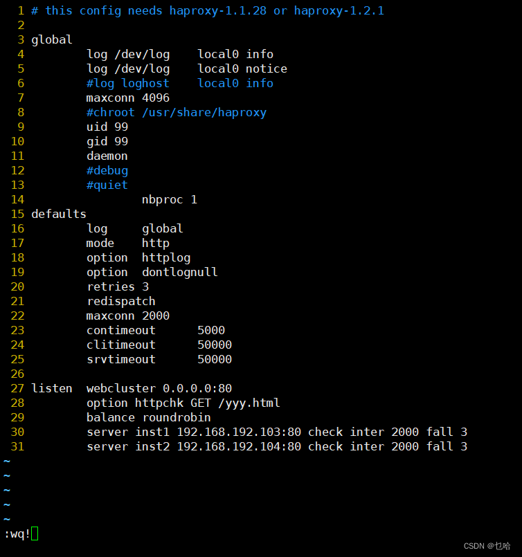 Haproxy搭建Web集群-CSDN博客