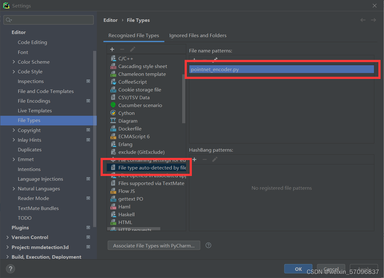 解决pycharm创建.py文件被识别成text文件 且File---＞Settings---＞Editor---＞File Types ---＞Text里无需删除的.py文件问题 ...
