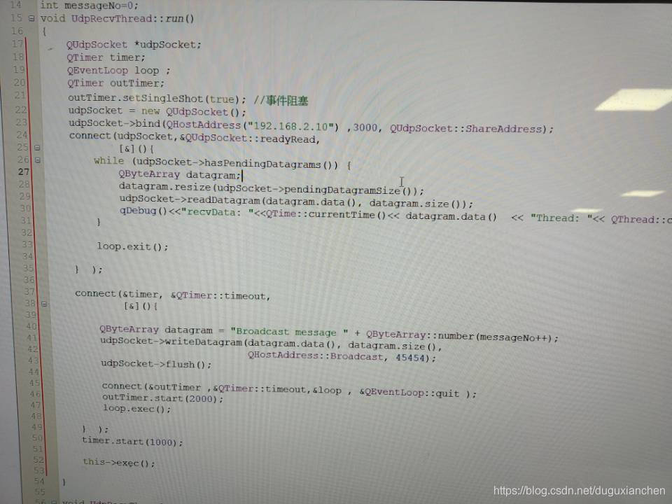 Qt线程中使用QUdpSocket同步收发数据的须知_qudpsocket多线程-CSDN博客