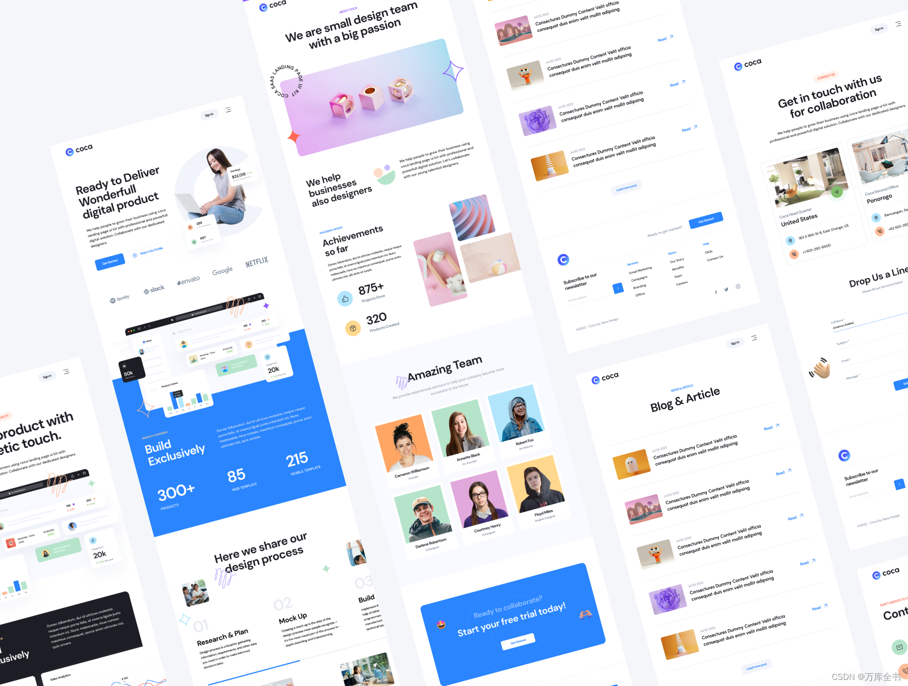 ui8.net免费资源-万库全书-sketch、figma源文件-Coca - SaaS Landing Page Kit V1_coca - landing page kit v2-CSDN博客