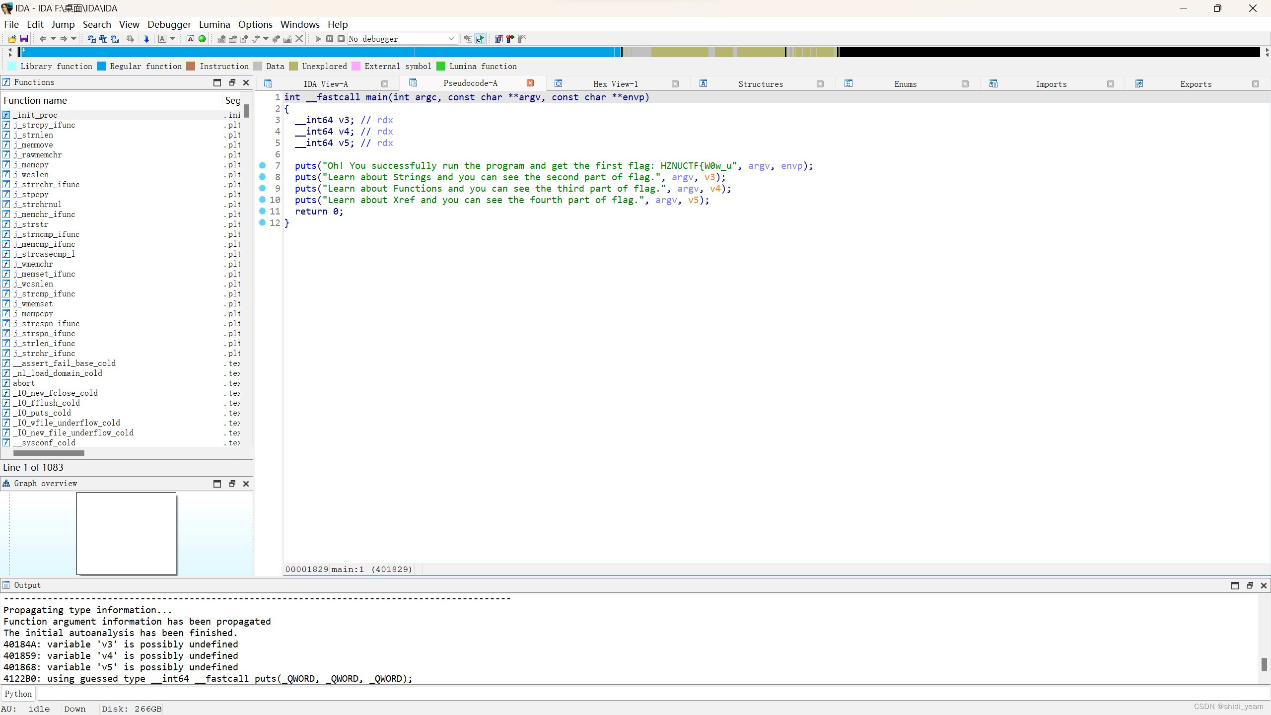 HZNUCTF 初赛 re WP_ctf hznu re-CSDN博客