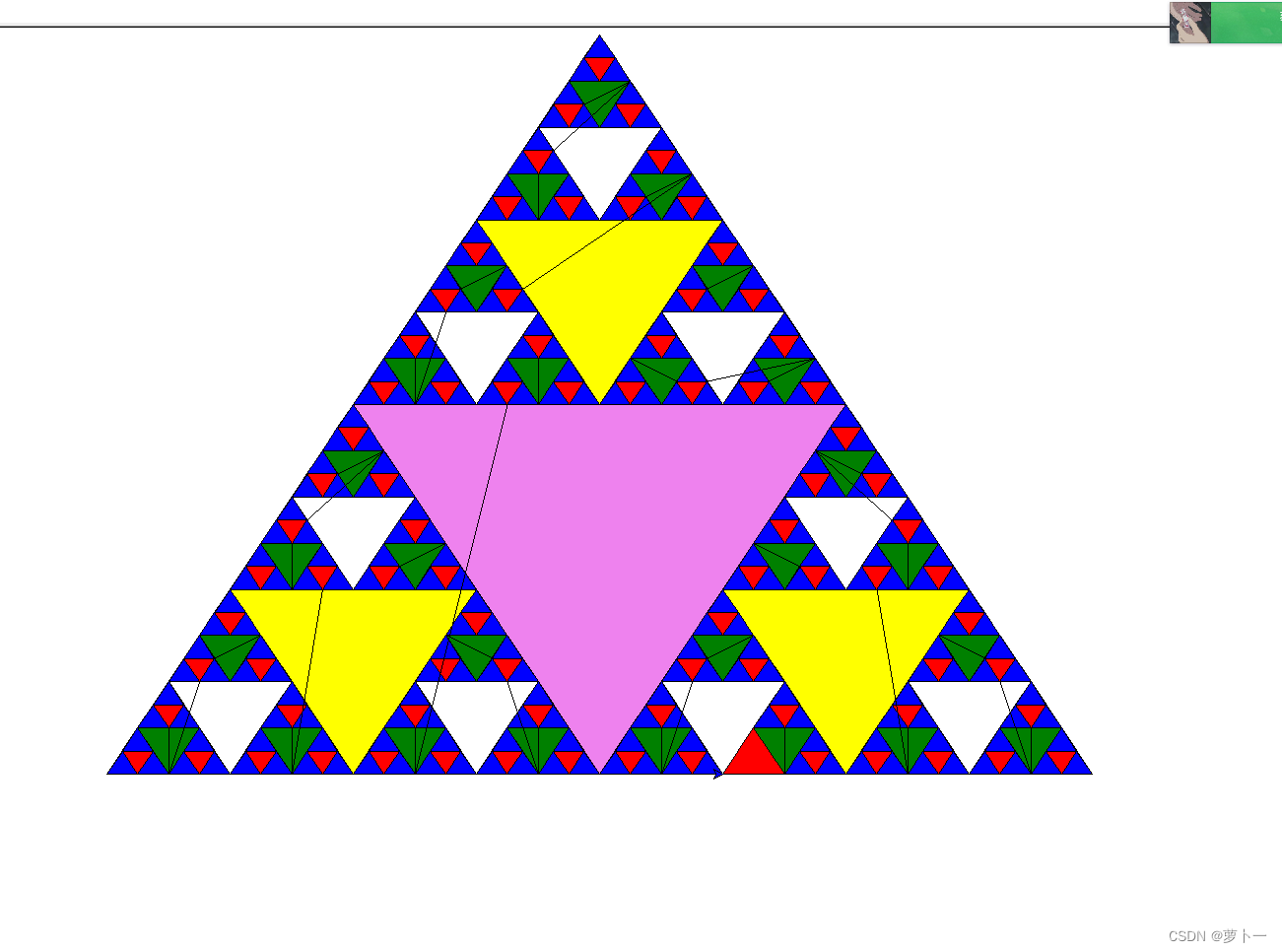 turtle 谢尔平斯三角形_python turtle draw sierpinski triangle-CSDN博客