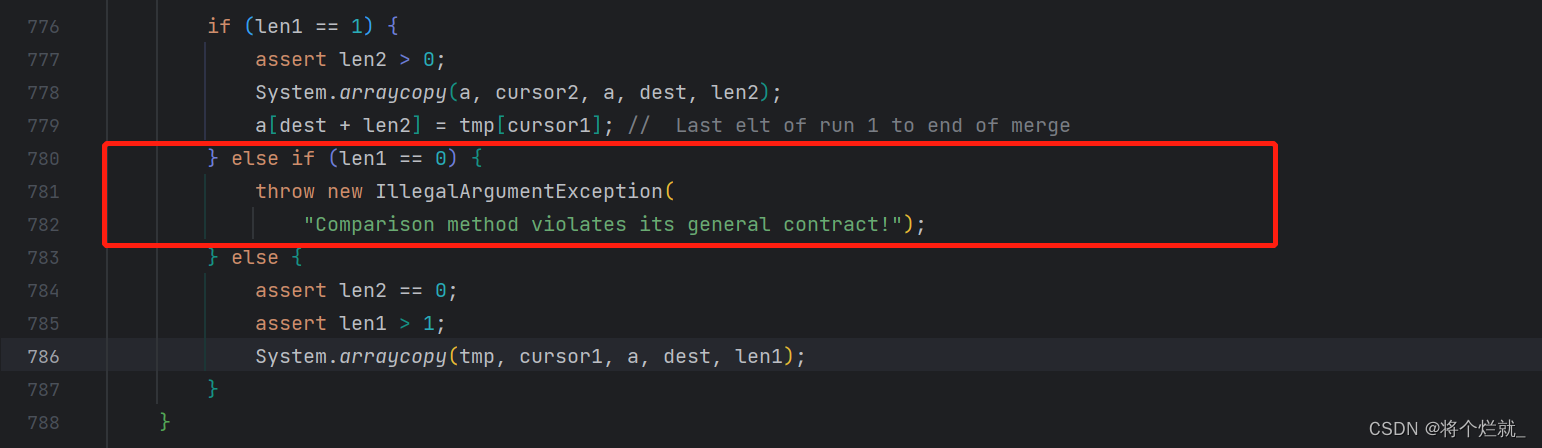 java.lang.IllegalArgumentException: Comparison method violates its ...
