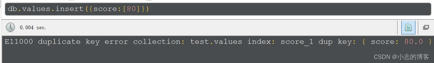 Mongodb——索引属性之唯一索引（unique Indexes）mongodb 唯一索引 Csdn博客 