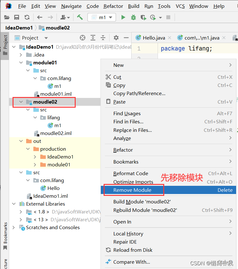 IDEA中的Project工程、Module模块的概念及创建导入_idea module-CSDN博客