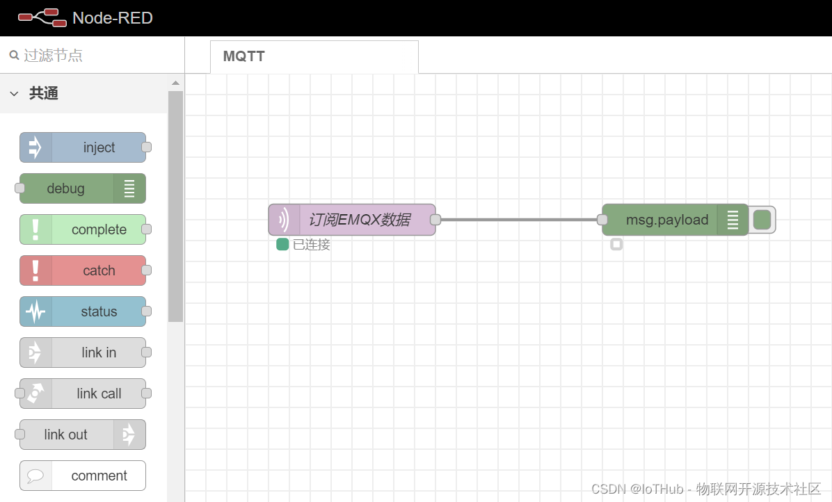 Node-RED 应用 - MQTT 通信_node-red mqtt-CSDN博客