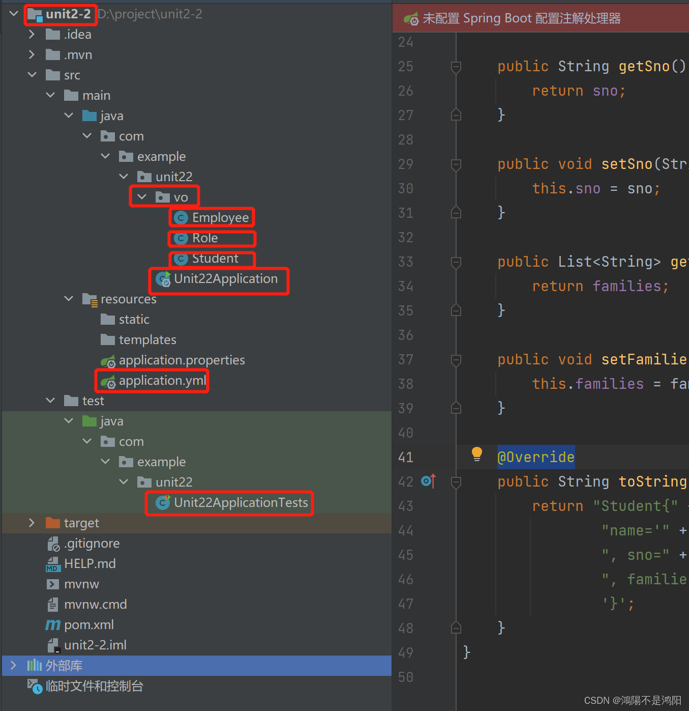 软件框架技术SpringBoot—使用@Component@ConfigurationProperties等方法实现将配置文件的注入，并在控制台显示_component properties ...