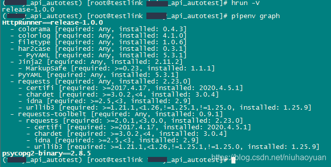 Linux下部署httprunner接口自动化测试环境_在pipenv虚拟环境中安装httprunner_installing initially failed dependencies-CSDN博客