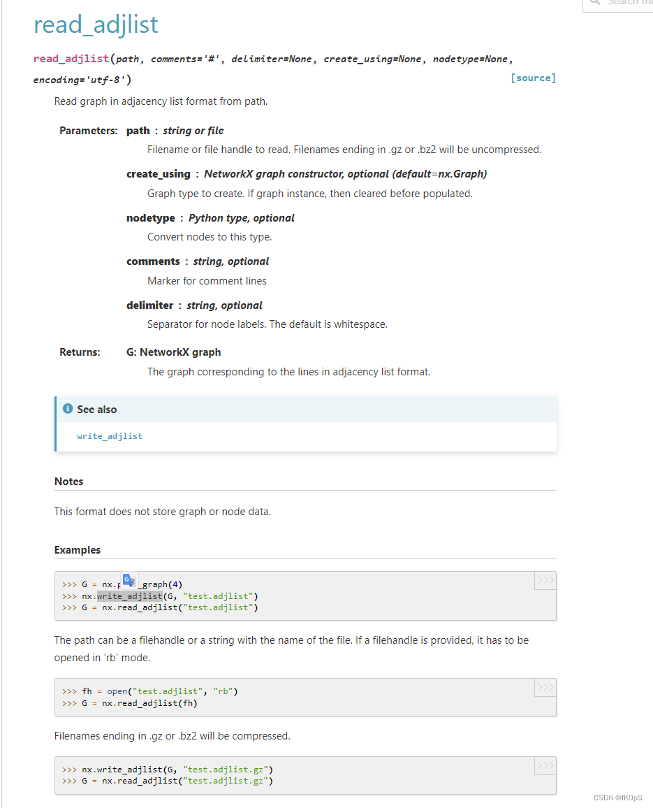 how to save the networkX graph Reading and writing graphs networkX的存和读取 存取 读写_python中networkx ...