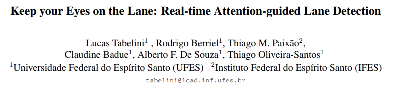 Keep your Eyes on the Lane: Real-time Attention-guided Lane Detection | LaneATT论文解读-CSDN博客