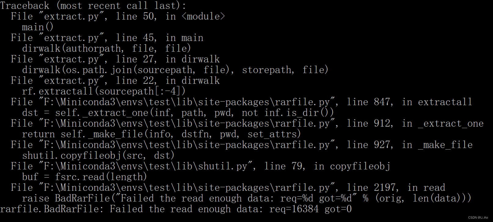 windows10下使用python解压rar、zip类型文件，使用shutil复制文件_python如何解压.rar在windows-CSDN博客