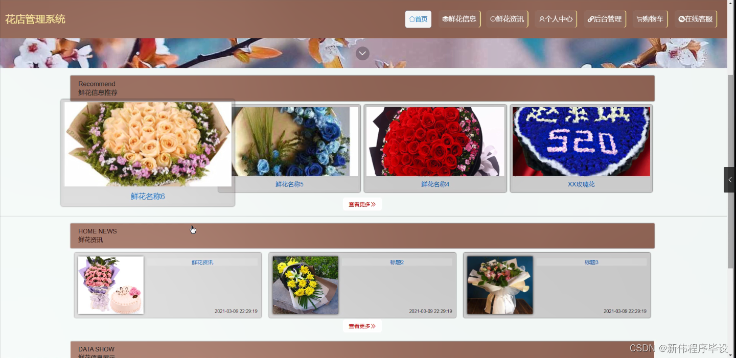 Java计算机毕业设计花店管理系统(附源码springboot开题论文部署)基于java的线上花店管理系统的设计与实现的数据库设计 Csdn博客