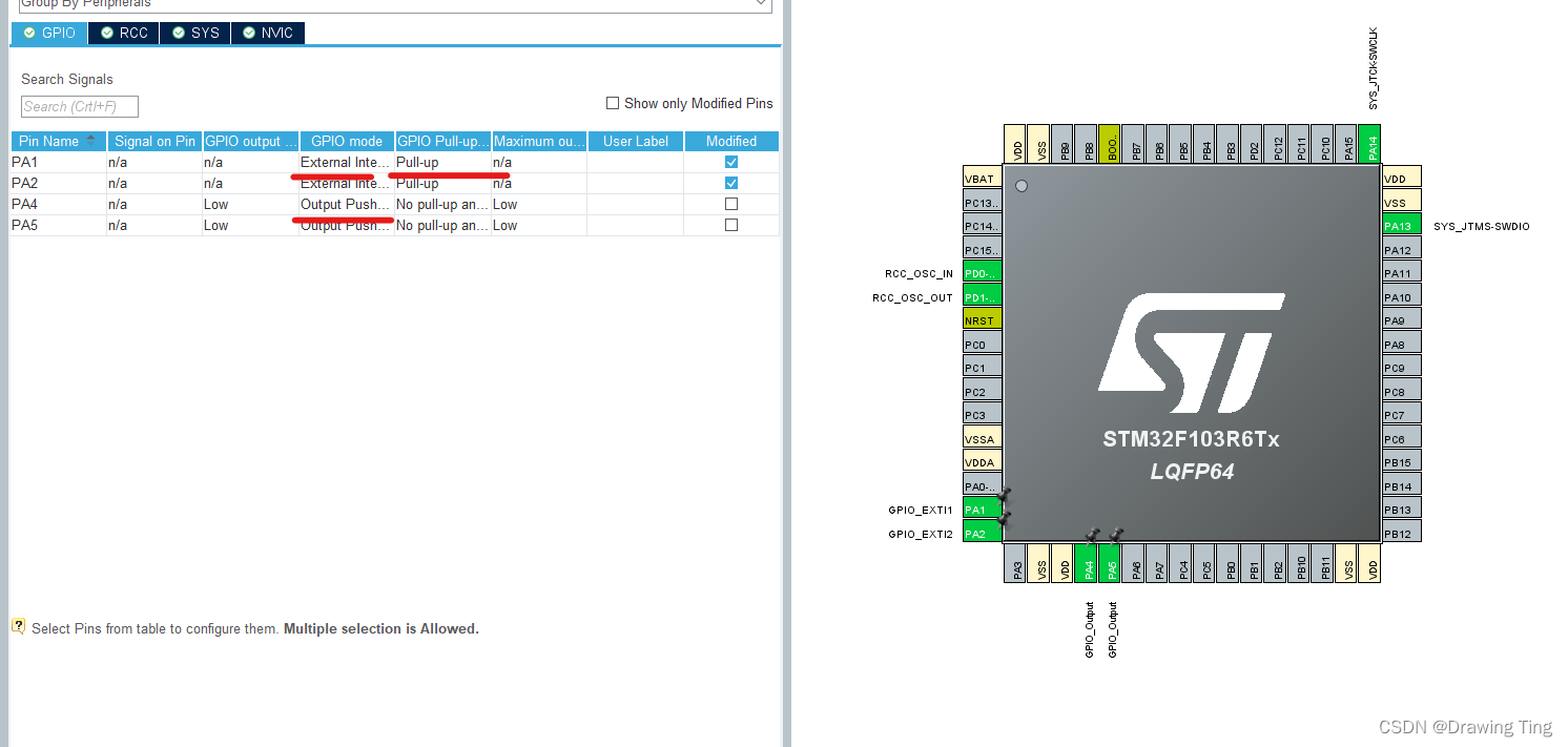 Proteus仿真stm32f103R6Tx——外部中断控制LED亮灭（Cube MX+Keil5+proteus）-CSDN博客