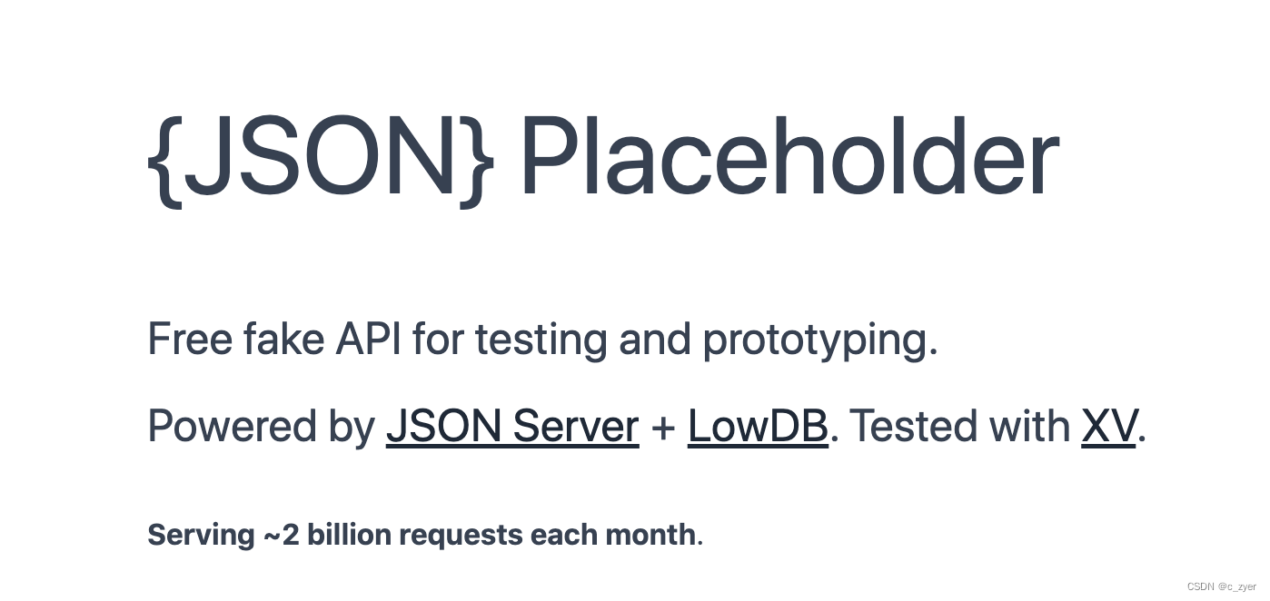 免费API-JSONPlaceholder使用手册-CSDN博客