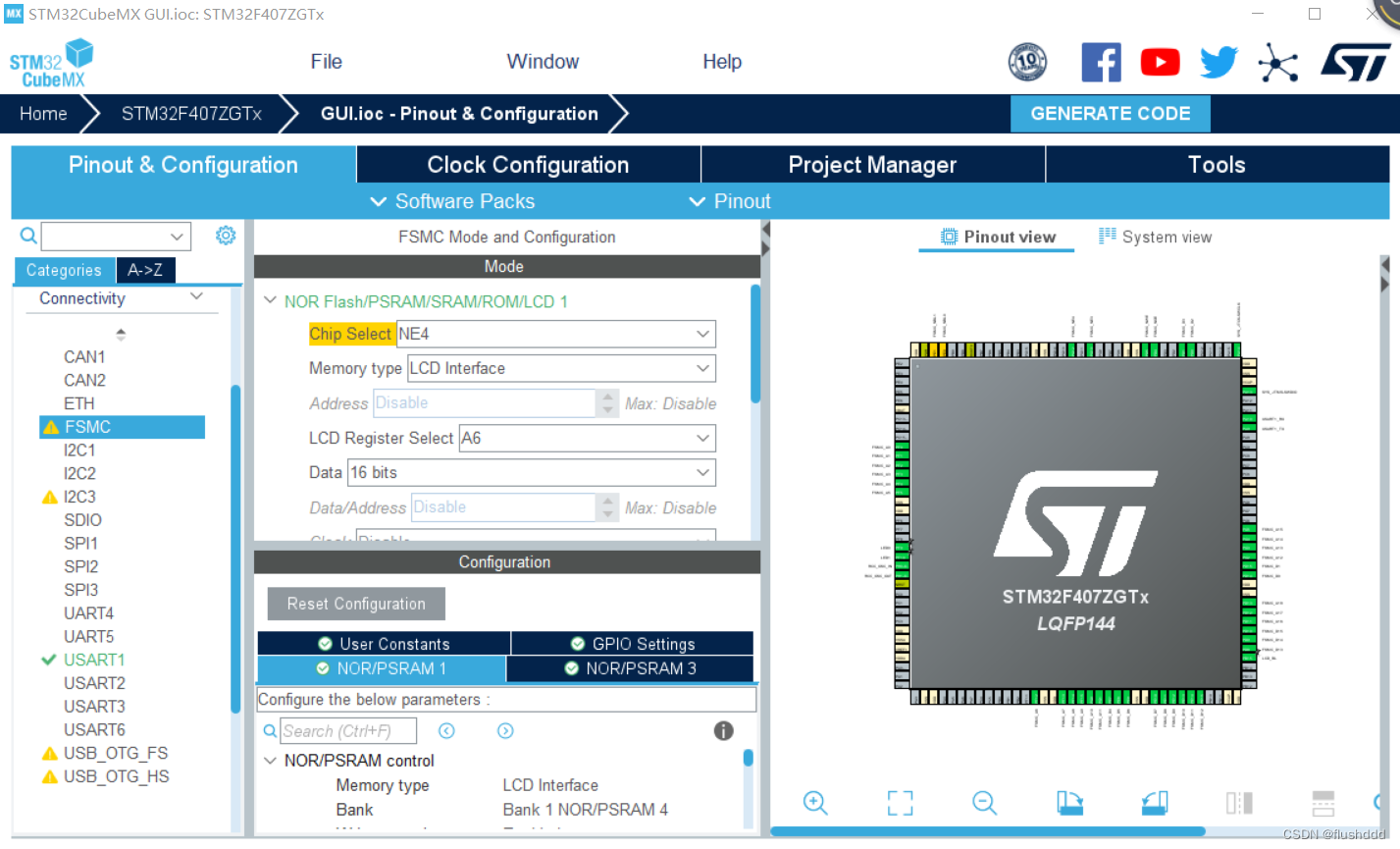 超详细！！！STM32F407ZGT6HAL库移植STemwin（基于正点原子最小系统板+GUIBuilder）_超详细!!!stm32f407zgt6hal库移植stemwin-CSDN博客
