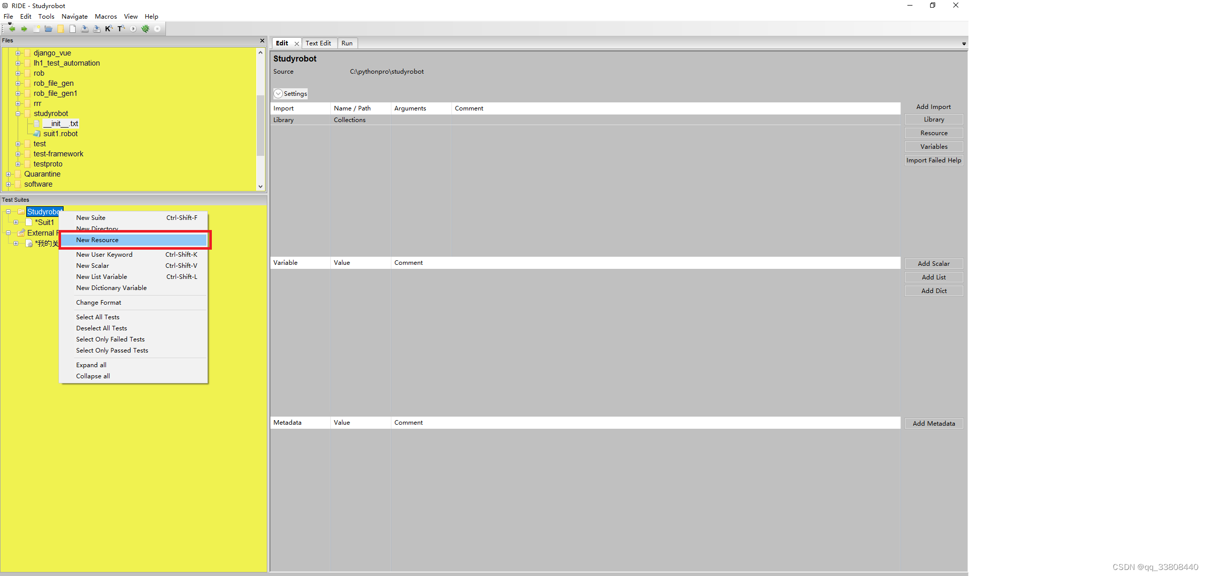 robot framework导入库和资源_robotframework导入library-CSDN博客