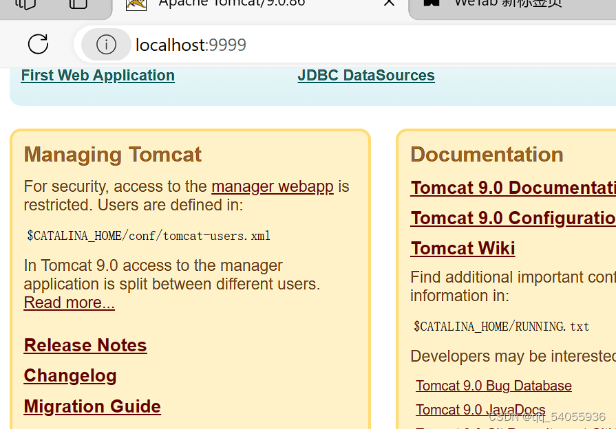 tomcat9.0.86 安装配置后 启动成功 但页面出不来-CSDN博客