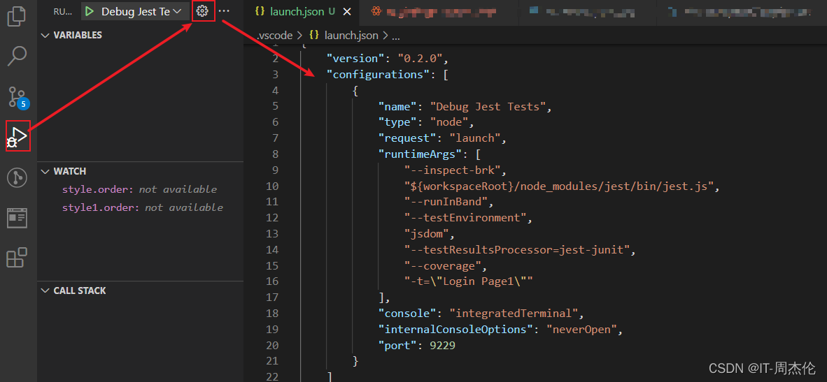 VS Code debug jest测试用例_vscode jtest-CSDN博客