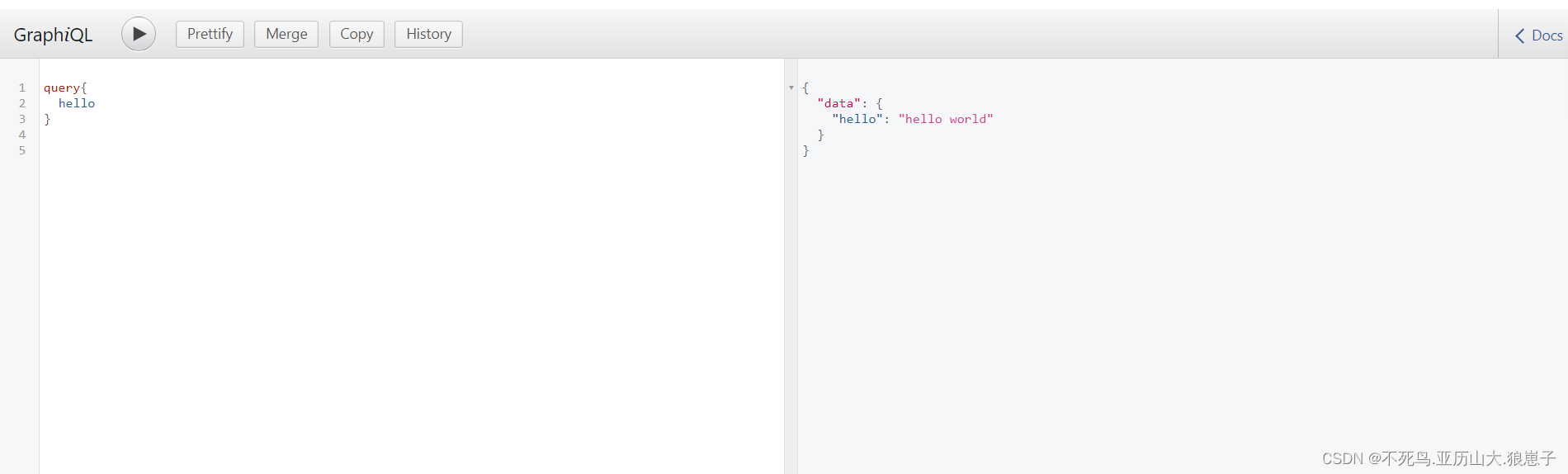 GraphQL（2）：使用express和GraphQL编写helloworld_graphql express-CSDN博客
