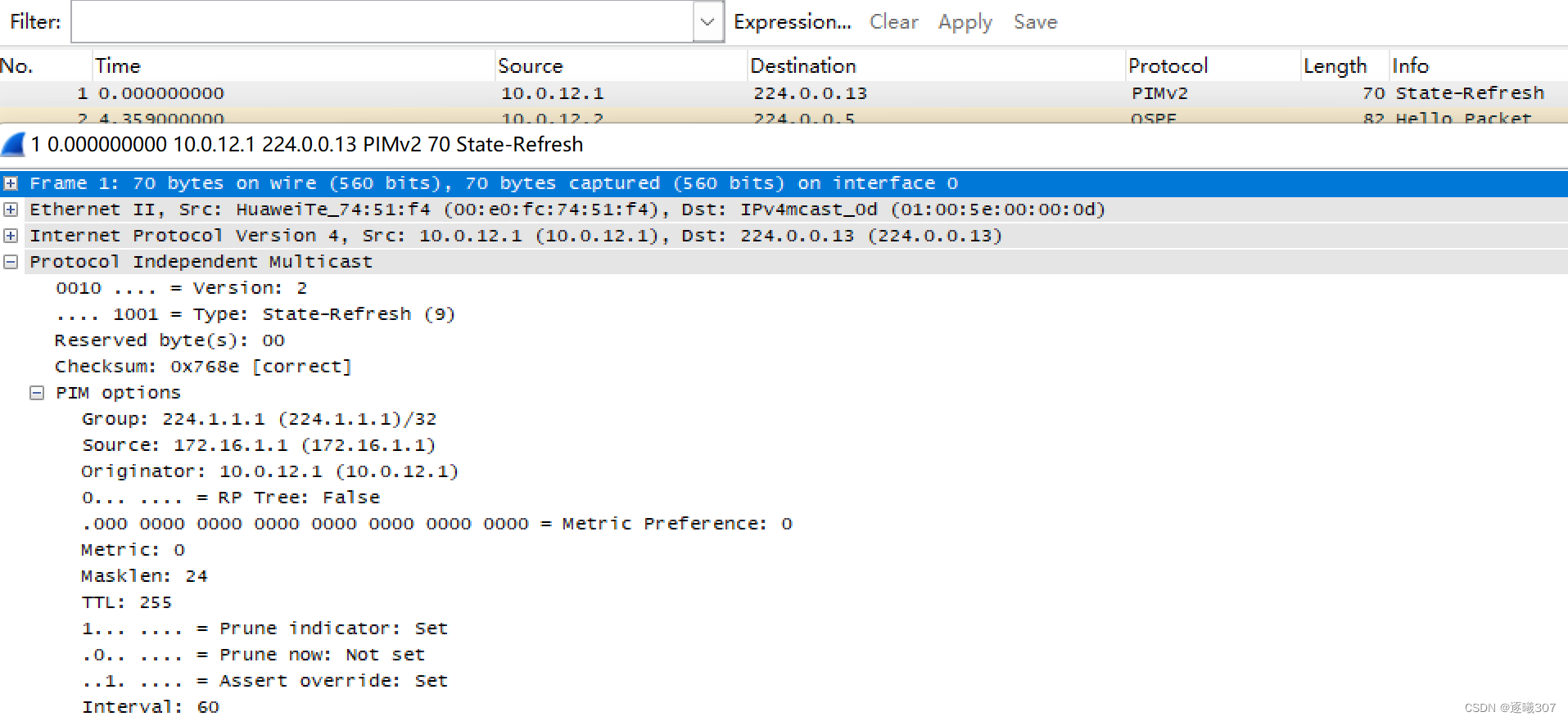 【IP组播】PIM-DM_组播树-CSDN博客