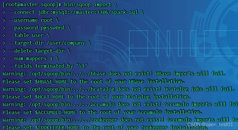 Sqoop数据导入使用sqoop命令将统计结果每日访问量数据导入mysql Csdn博客