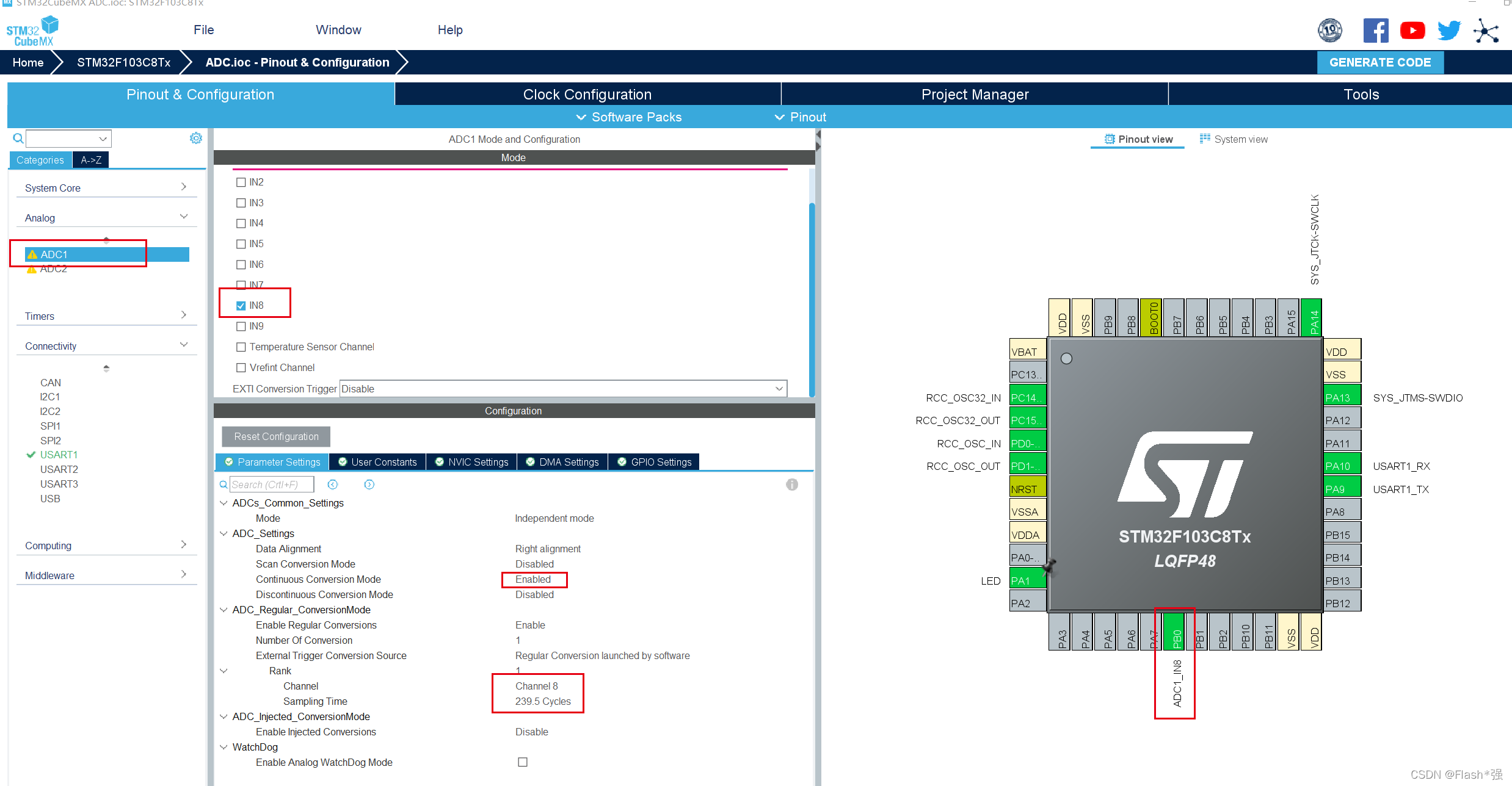 STM32 CubeMx LL库-ADC操作_stm32 ll库 adc-CSDN博客