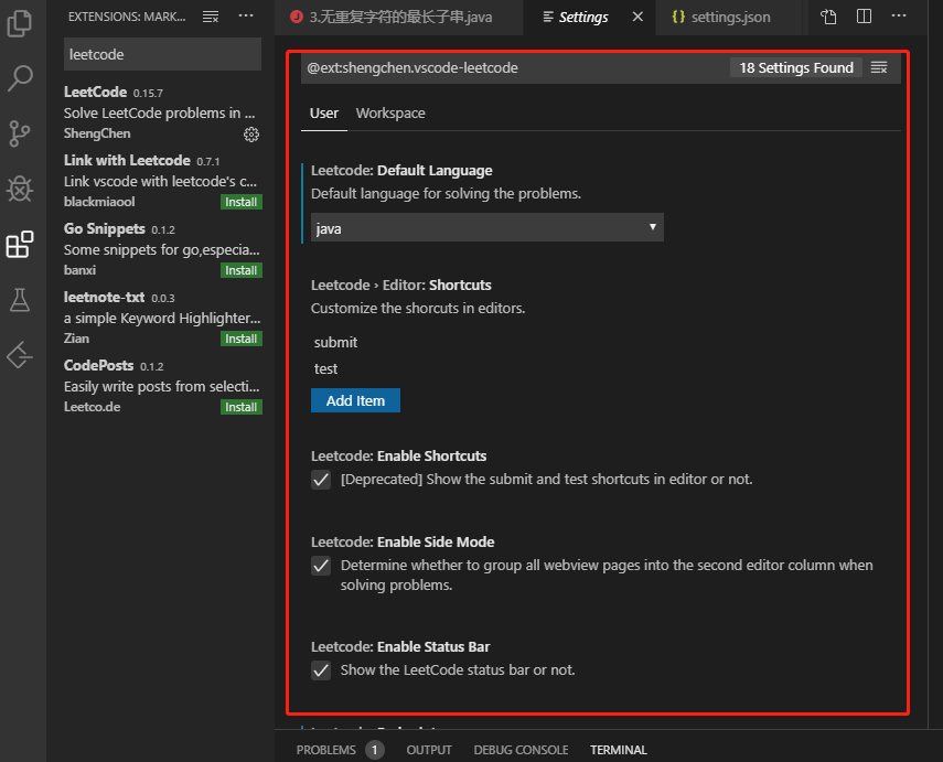 leetcode插件参数设置_修改地址debug-leetcode插件生成文件的地址-CSDN博客