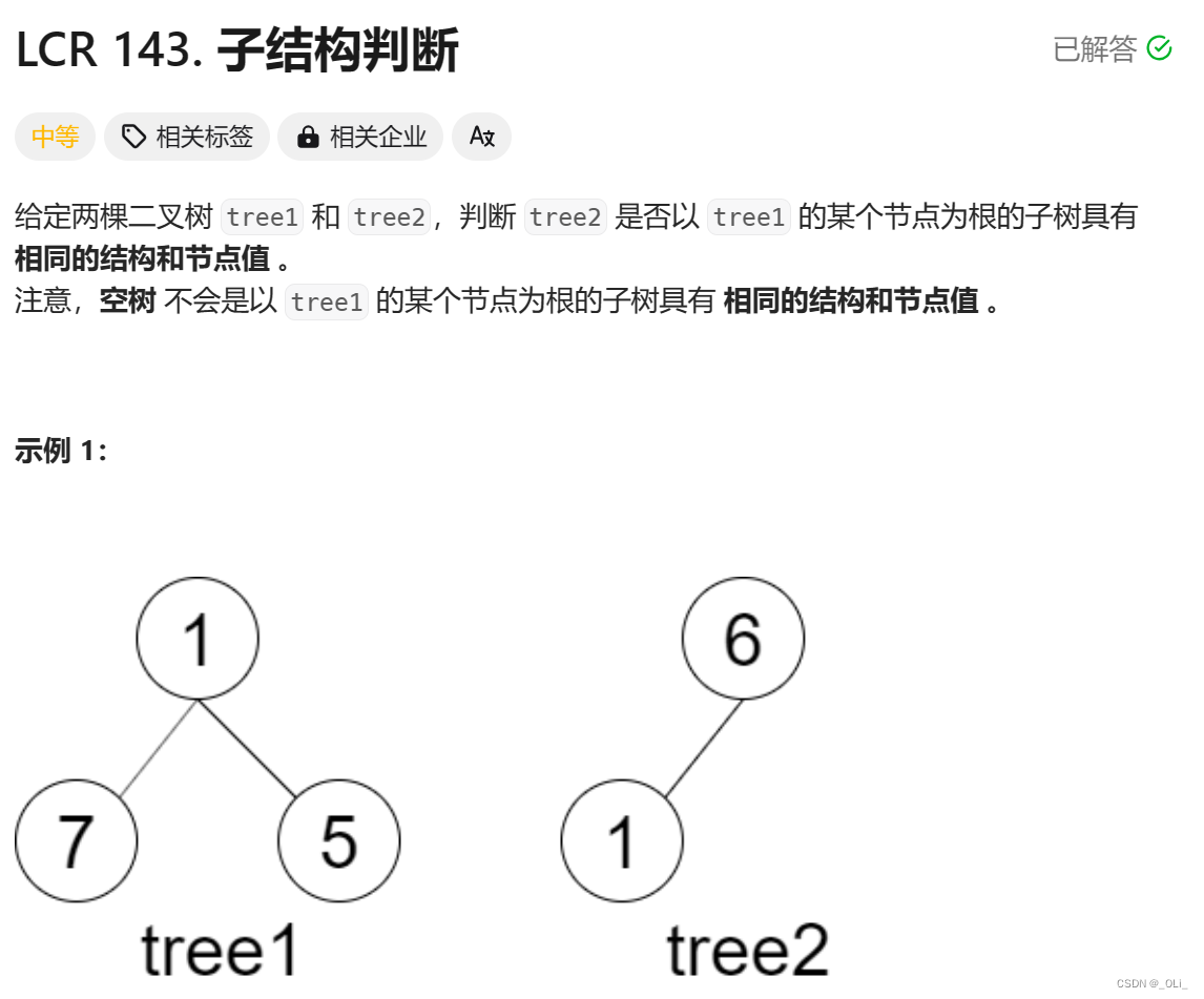 LCR 143. 子结构判断-CSDN博客