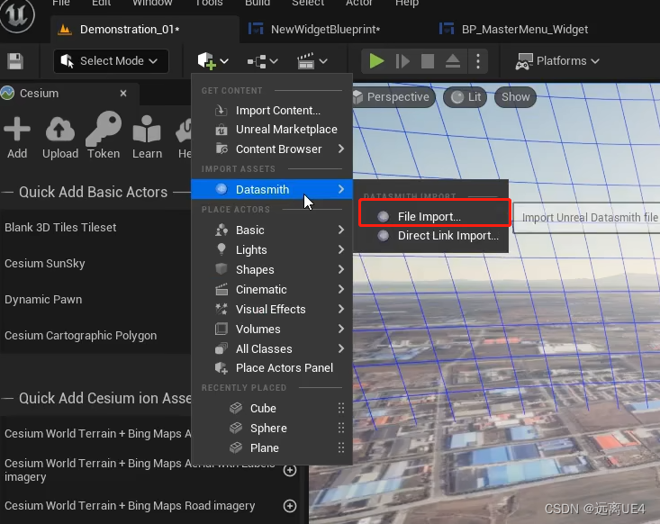 UE4 Cesium 学习笔记_cesium for ue4-CSDN博客
