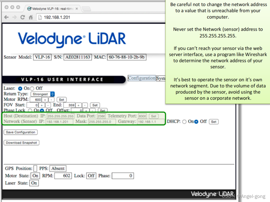 VLP-16激光雷达调试使用、点云数据格式转化_激光雷达数据格式-CSDN博客