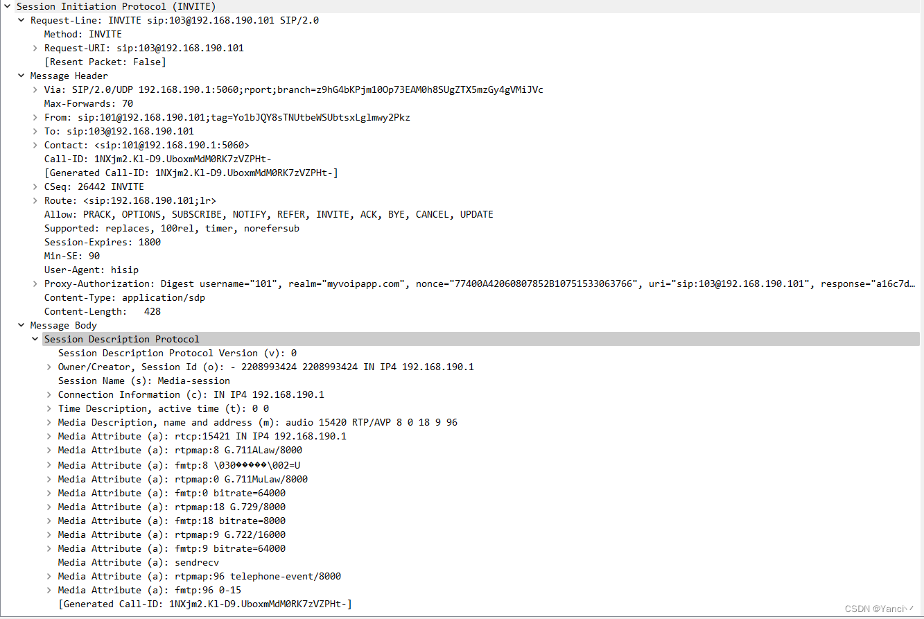 SIP协议详解：VOIP模块中的会话初始化与呼叫流程-CSDN博客