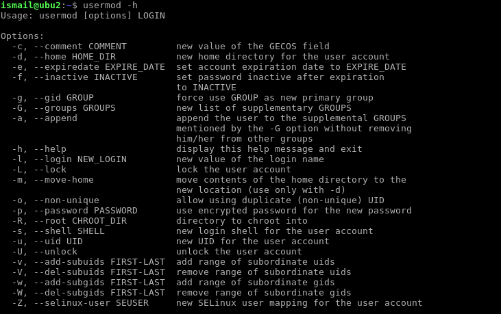 带有示例Linux usermod命令教程-CSDN博客