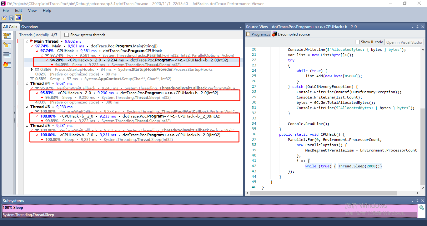 使用dotTrace对.NET应用进行性能分析_dotnet-gcdump-CSDN博客