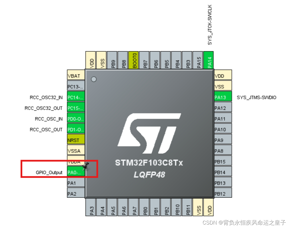 STM32CubeMX配置：LED灯闪烁《学习笔记》_stm32cubemx配置pwm使led灯闪烁-CSDN博客