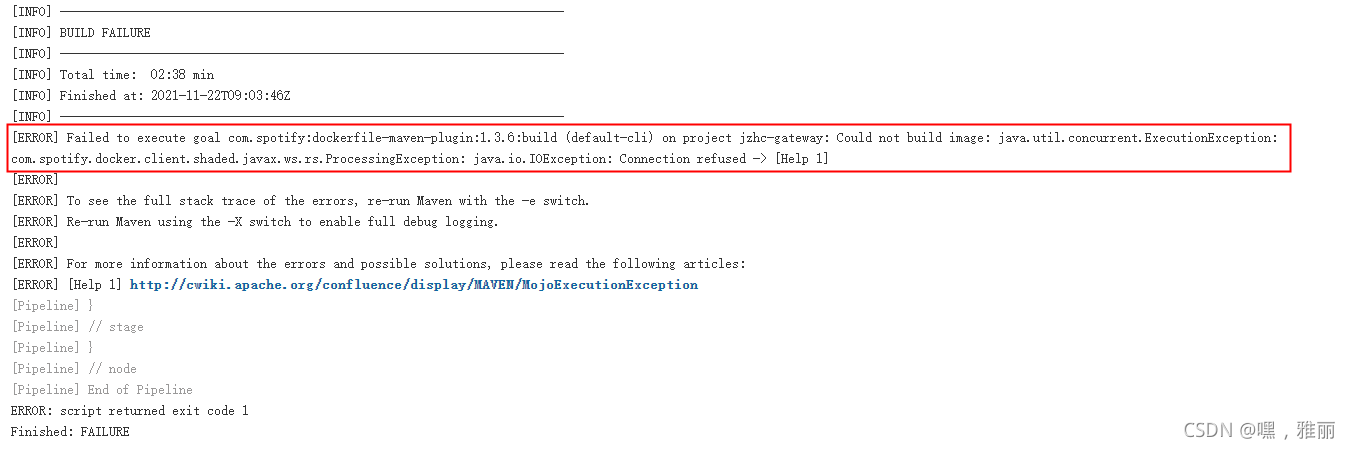 jenkins构建docker镜像时出现问题_failed to execute goal com.spotify:dockerfile-mave-CSDN博客