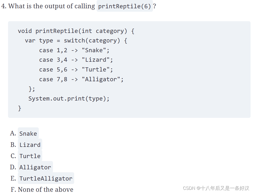 OCP Java17 SE Developers 复习题03_a. a for-each loop can be executed on any collecti-CSDN博客