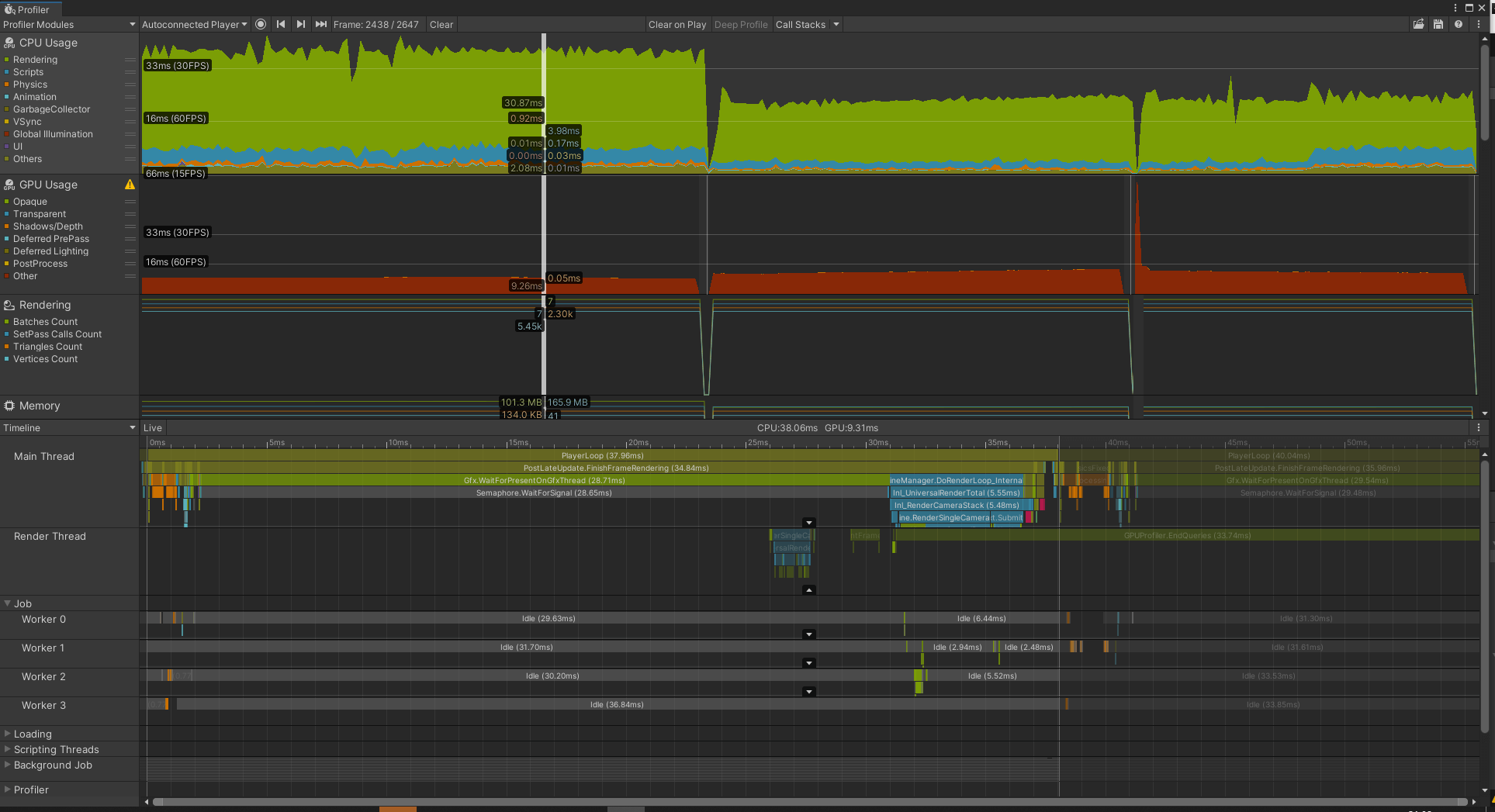 关于Gfx.WaitForPresent的耗时问题-CSDN博客