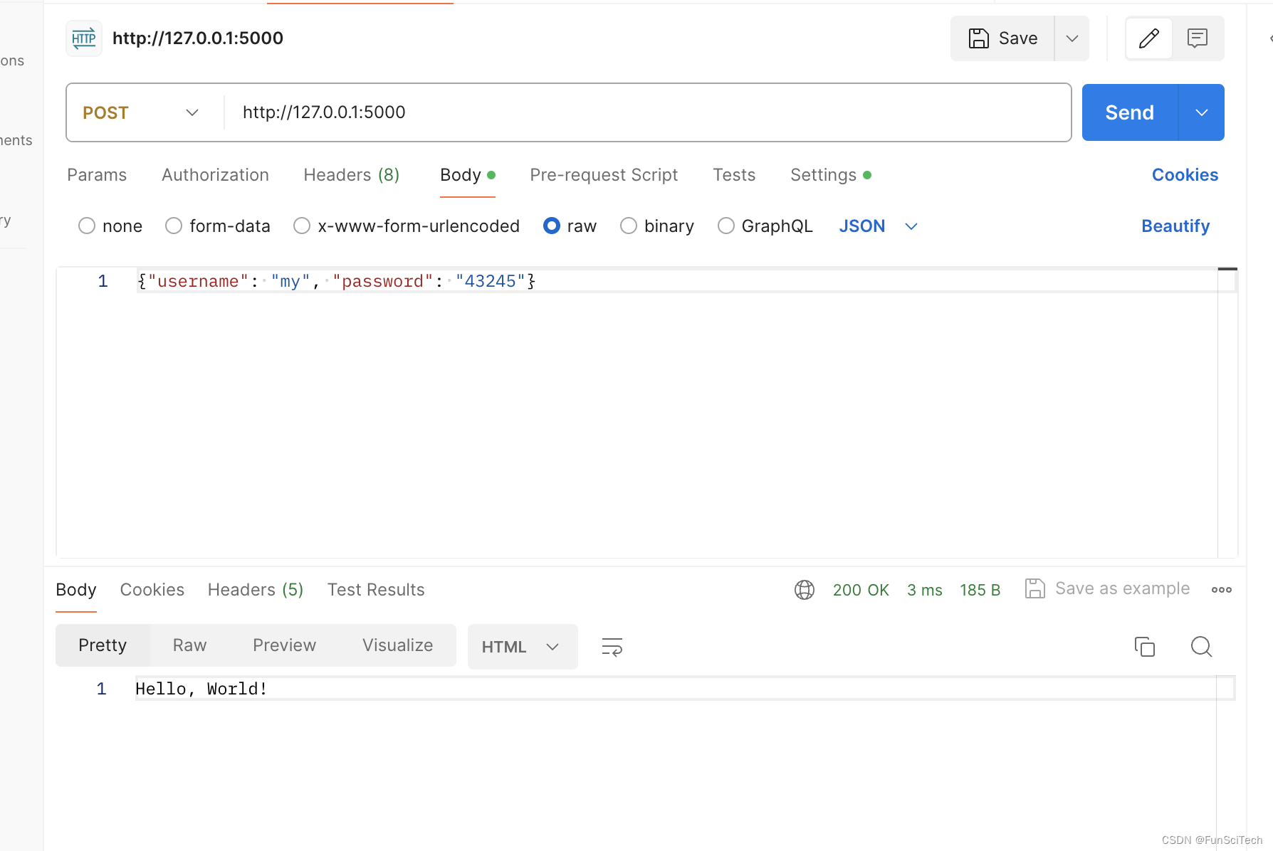 初次使用postman请求flask后端小结_flask使用post 415-CSDN博客