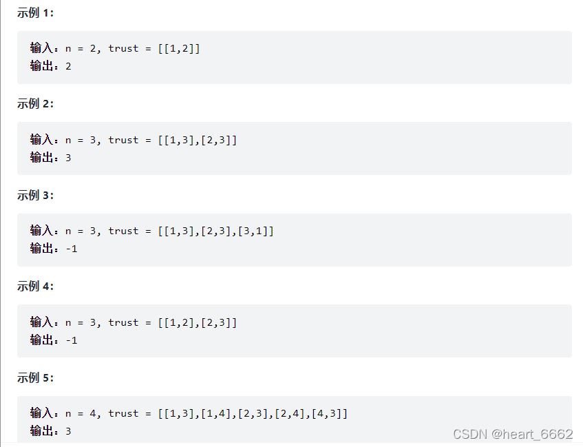 【leetcode】每日一题——997 找到小镇的法官leetcode997python Csdn博客