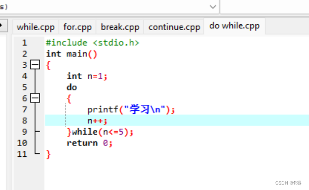 while、for、do while循环结构-CSDN博客