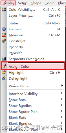 【PCB专题】如何使用Assign color在 Allegro 中快速区别不同网络？-CSDN博客